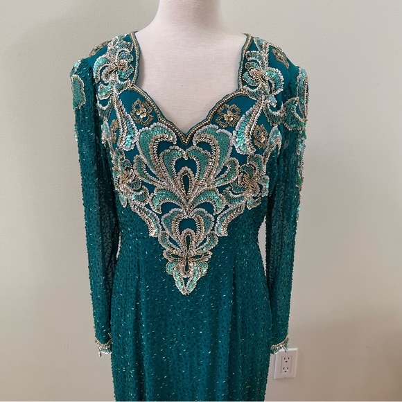 Landa | Dresses | 8s Drag Queentorch Singer Dynasty Beaded Gown Vintage ...